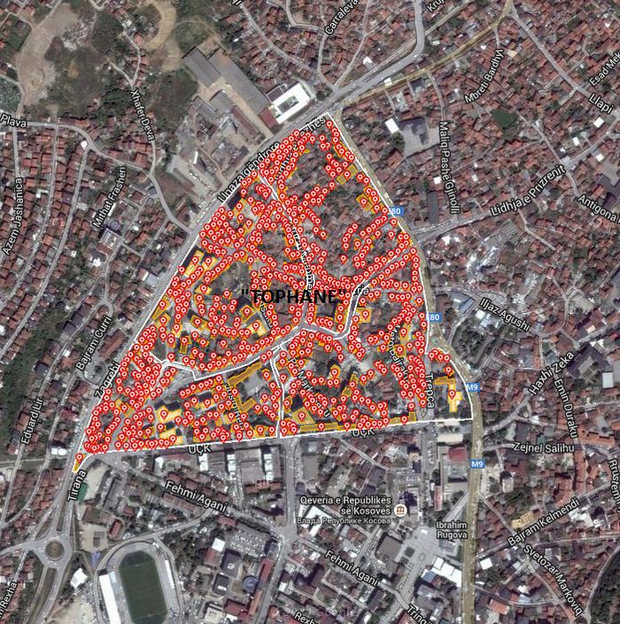 Urban Chaos Map for Tophane and Dardania Neighborhoods in Prishtina ...